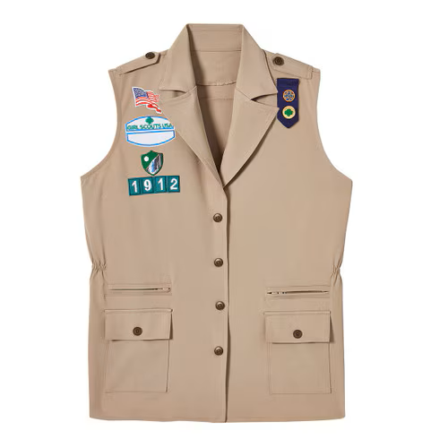 Official Cadette, Senior, Ambassador Cargo Vest – Girl Scouts in the ...