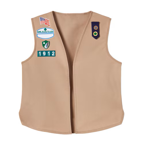 Official Cadette/Senior/Ambassador Vest – Girl Scouts in the Heart of PA